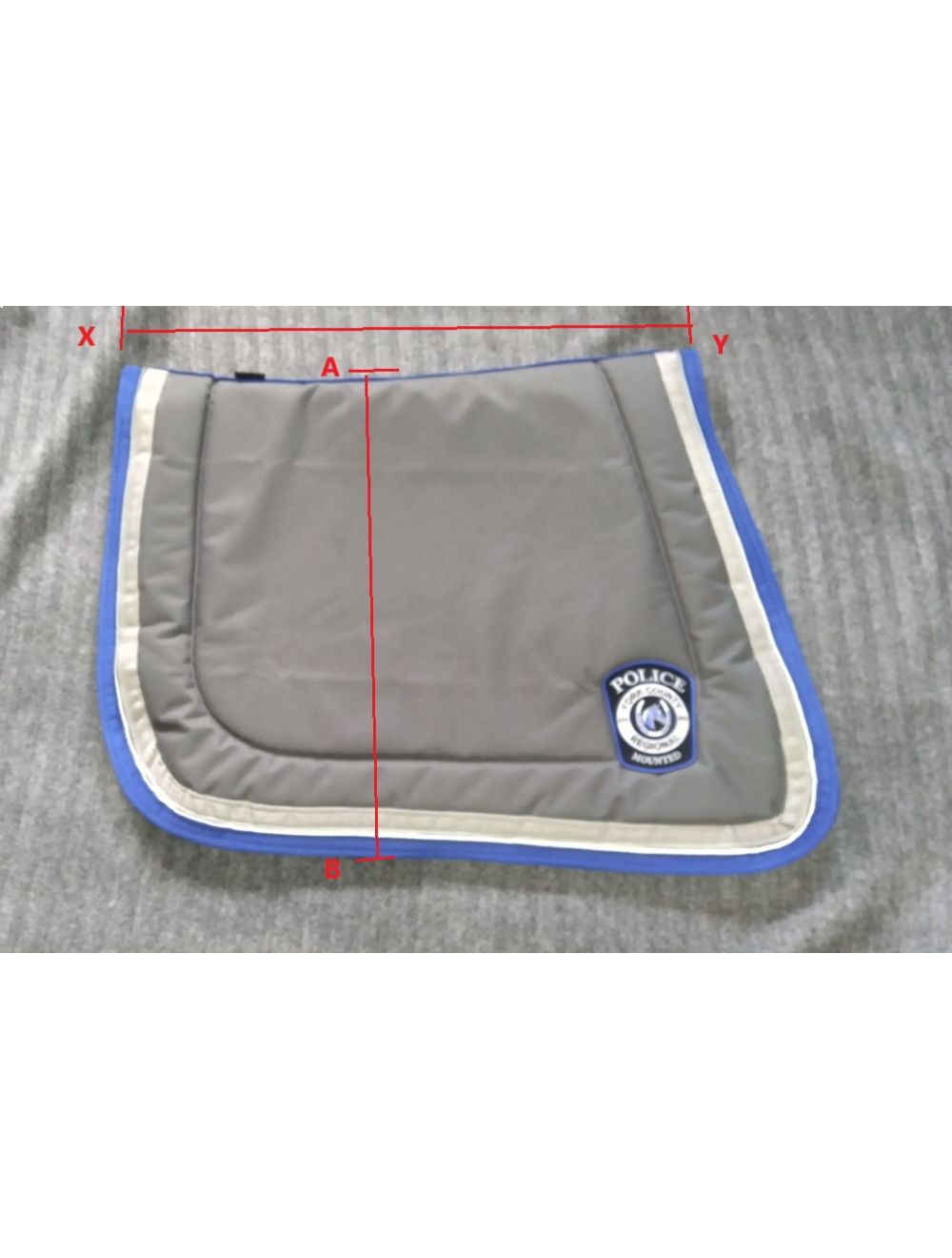 Tek's Police - Cavalry Style - CUSTOM STRIPING - Saddle Pads | Police ...